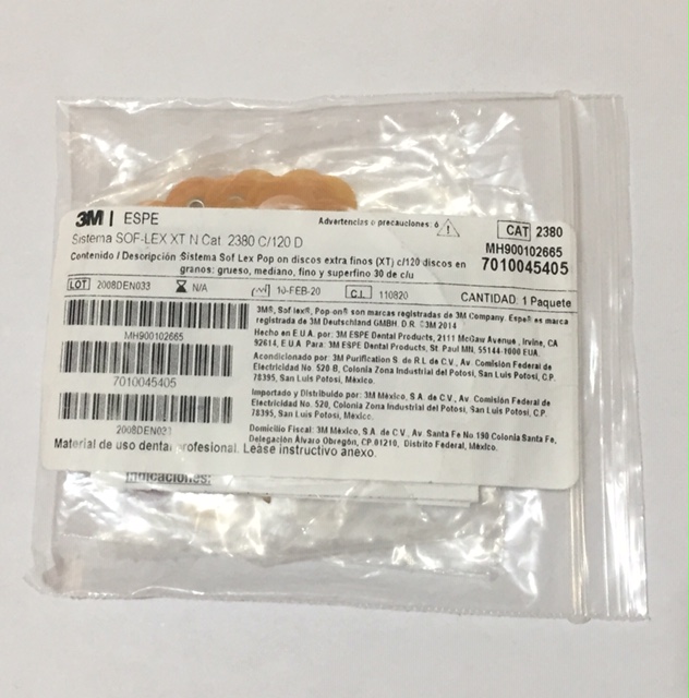 Sof Lex Pop On Xt Discos De Lija Surtidos Con 120 Prodemdental